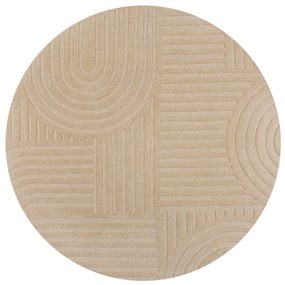 Flair Rugs koberce Kusový koberec Solace Zen Garden Natural kruh ROZMĚR: 160x160 (průměr) kruh