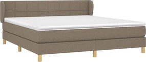 Box spring postel s matrací taupe 180x200 cm textil 3126825