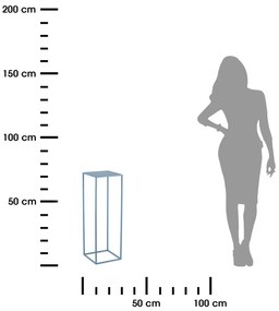 STOJAN NA KVĚTINÁČ SIMPLE 70X24X24 CM MODRÁ