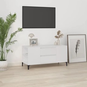 TV skříňka bílá 102x44,5x50 cm kompozitní dřevo - Default Title