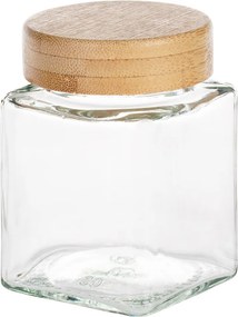 Sada 24ks hranatých kořenek s bambusovým víčkem (100 ml) VILDE se schůdky (3patra)