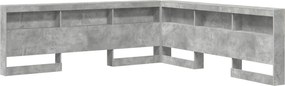 Úložné čelo postele Betonově šedá Kompozitní dřevo 3335512