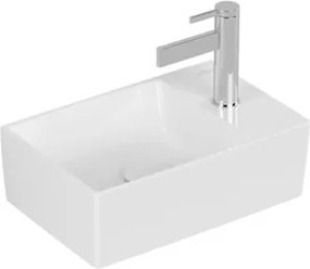 Villeroy &amp; Boch Memento 2.0 umyvadlo , 400 x 260 x 111 mm, bílé alpin ceramicplus, bez přepadu, neleštěné 432340R1