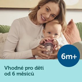 Canpol babies Nevylévací hrneček se slámkou a závažím 270 ml Bonjour Paris Růžový