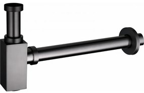 Mexen čtvercový umyvadlový sifon, Grafitově černá - 79960-66