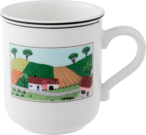 Villeroy&Boch Villeroy & Boch Design Naif hrnek s uchem Vesnická ulice, 11,3 × 8,1 × 9,3 cm, 270 ml