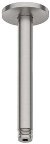Duravit Příslušenství - Sprchové rameno stropní, 21 cm, kartáčovaný nerez UV0670025070