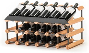 Pultový stojan na víno RAXI s kapacitou 18 lahví