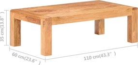 Konferenční stolek 110 x 60 x 35 cm akácie s medovým povrchem 289630