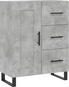 Skříň highboard betonově šedá 69,5x34x180 cm kompozitní dřevo 3196039