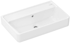 Hansgrohe Xanuia Q - Umyvadlo 60x37 cm, s přepadem, bez otvoru pro baterii, bílá 60214450
