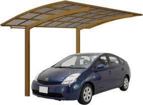 Ximax Alu přístřešek na auto Portoforte Typ 60 Typ 2456 XS bronz 241 x 556 cm