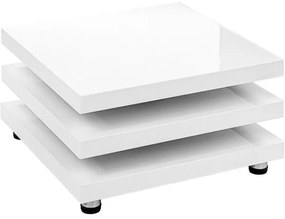 Stilista 87072 Stilista Konferenční stolek, 73 x 73 cm, bílý lesk