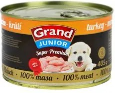 Jeseničan s.r.o. GRAND Dog konz. Superpremium Junior krůtí 405g