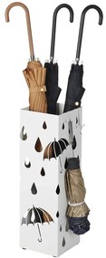 LEOBERT Moderní bílý stojan na deštníky