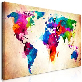 Obraz XXL Malování mapy světa II