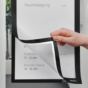 Magnetofix samolepící magnetický rámeček, 2 ks černý A3
