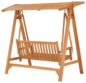 Houpací lavice 170 cm masivní teakové dřevo,  316629