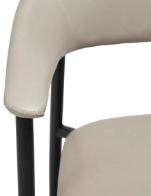 ​​​​​Dan-Form Světle šedá koženková jídelní židle DAN-FORM Rover
