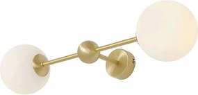 Nástěnné svítidlo White Pearl 2 Brass 1113D40 Aldex