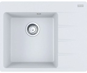 Franke Centro - Fragranitový dřez CNG 611-62 TL/2, 62x50 cm, bílá-led 114.0637.494
