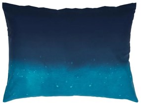 SCANquilt povlak SATÉN PLUS waves modrá 50 x 70 cm