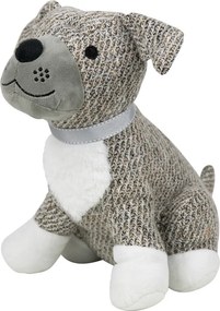 Šedá dveřní zarážka pes Dog - 25*21*26 cm