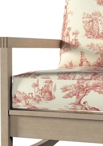 Potah na křeslo IKEA Lillberg barva červená látka vzorované