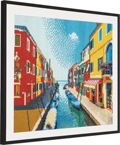 GRAFIX Diamantové malování Vodní kanál 40x50 cm