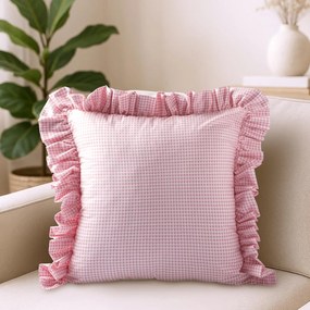 DEKORAČNÍ POVLAK NA POLŠTÁŘ MELMA 45X45 CM RŮŽOVÝ