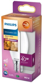 Philips LED Classic WarmGlow E14 B35 3,4W matná