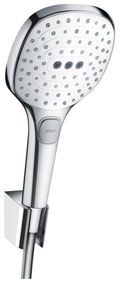 Hansgrohe Raindance Select E - Sada se sprchovým držákem 120 3jet se sprchovou hadicí 160 cm, bílá / chrom 26720400