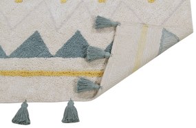 Lorena Canals koberce Přírodní koberec, ručně tkaný Azteca Natural-Vintage Blue - 120x160 cm