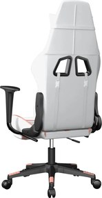 vidaXL Herní židle s podnožkou umělá kůže [3143684] Barva: Černo-modrá
