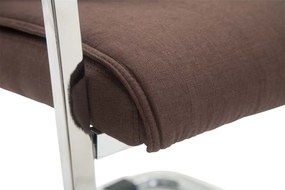 Sada 2 ks konzolová židle XL Anubis látka – hnědá
