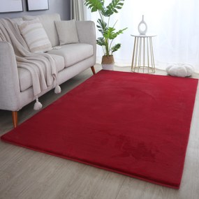 Ayyildiz, Kusový koberec Pouffy 5100 Red, 60x110, červená, obývací pokoj