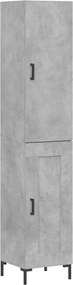 Skříň highboard betonově šedá 34,5x34x180 cm kompozitní dřevo 3199109