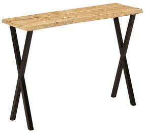 Konzolový stolek s živou hranou 105x33x76 cm masivní mangovník - Default Title