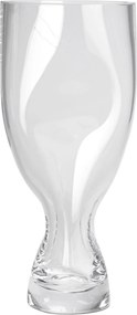 „Pokrčená“ váza Squeeze 34 cm transparentní