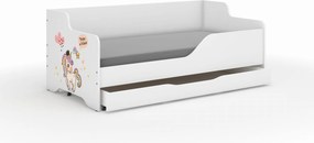 Wooden Toys Dětská postel LILU 160x80 JEDNOROŽEC RAINBOW – bočnice