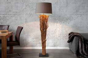 Designová dřevěná lampa šedá&ndash; Carinae II