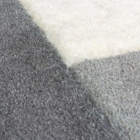 Flair Rugs, Běhoun Abstract Collage Monochrome, 60x230, šedá, chodba / předsíň
