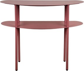 Vínový kovový konzolový stolek 28x90 cm Riqueza – Leitmotiv