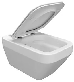 Cersanit Crea WC mísa závěsná hranatá se sedátkem CleanOn, bílá, S701-213