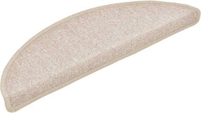 Schodové rohože 30 ks 56 x 17 x 3 cm béžové, půlkulaté 3365739