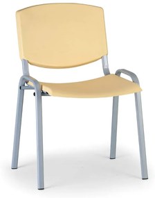 Konferenční židle Design - šedé nohy, žlutá