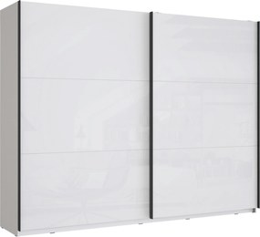 XXXLutz SKŘÍŇ S POSOUVACÍMI DVEŘMI, bílá, vysoce lesklá bílá, 269,9/209,7/61,2 cm home24 - Šatní skříně - 000687018624