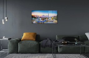 Obraz na skle Španělsko Panorama města 125x50 cm
