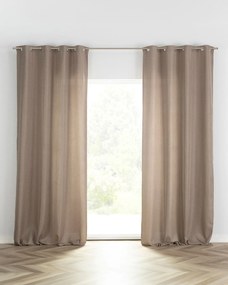 Hotový závěs BASIC na kroužcích 140x280cm béžový