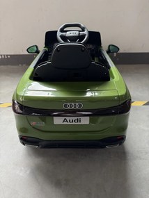 AIYAPLAY dětské elektrické auto 12V Audi A5L s dálkovým ovládáním, lithium baterie, 2 motory, zelené